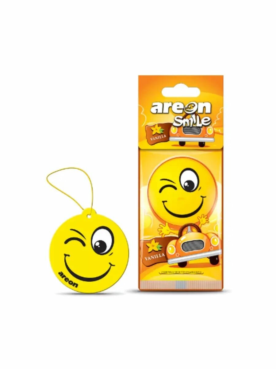 Ароматизатор Areon SMILE RING, подвесной, картон, аромат ваниль