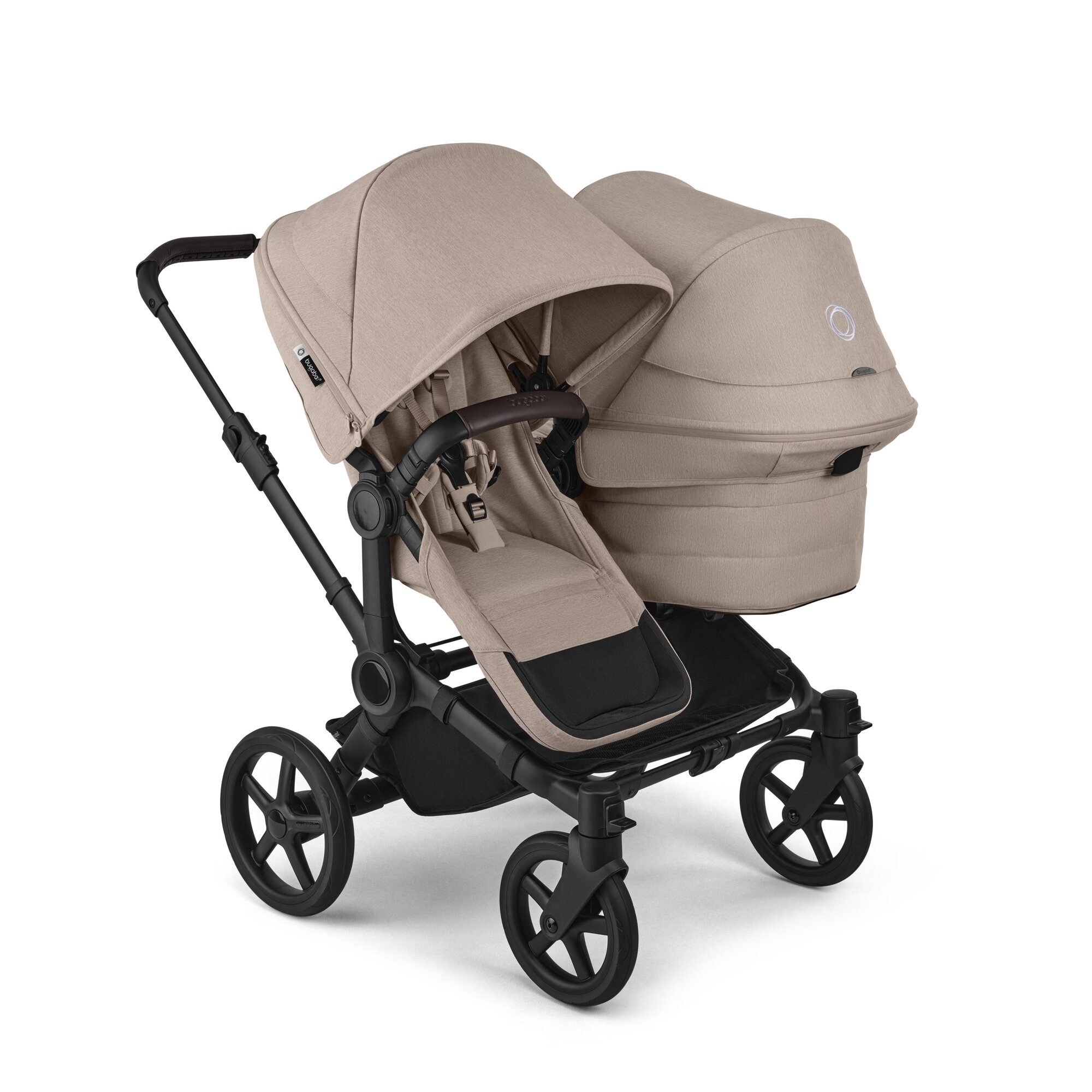 Детская коляска 2 в 1 Bugaboo Donkey 6 Duo на шасси Black (desert taupe)