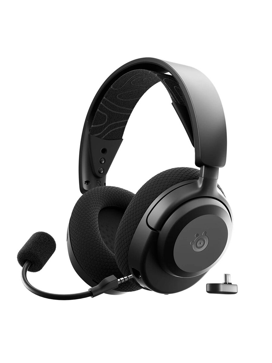 SteelSeries Arctis Nova 3XW Black USB Type-C + 3.5 мм Игровые беспроводные наушники, с микрофоном, черные