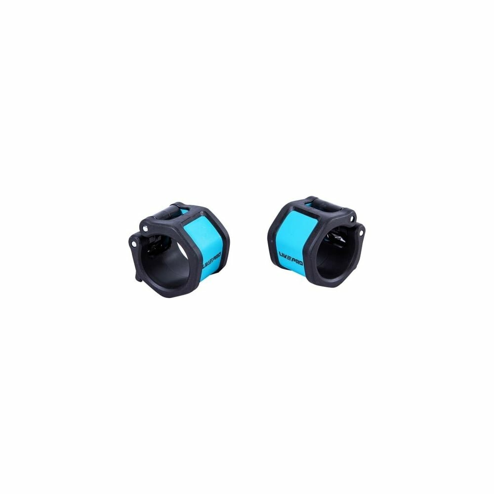 Олимпийские замки LIVEPRO Lite Barbell Collars, пара, черный/синий NL LP8062 00-00-00