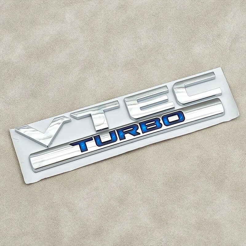 Honda Civic CRV 3D ABS Буквы VTEC TURBO Логотип наклейка на багажник автомобиля
