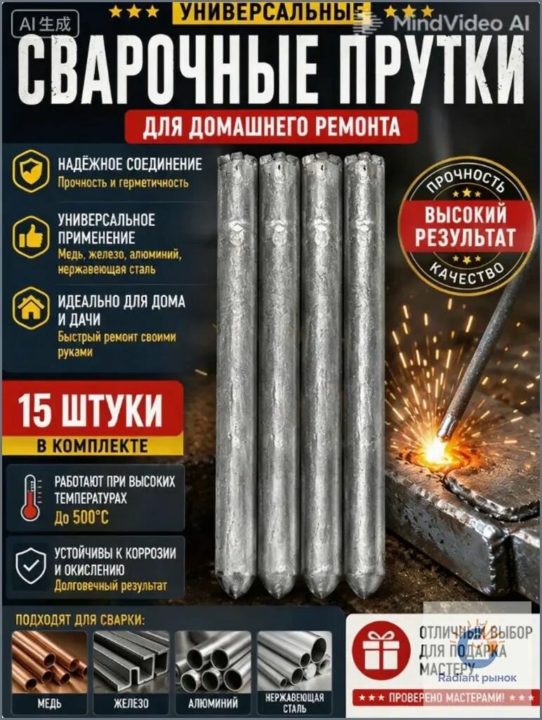 Легкие электроды алюминиевые стержни, сварочных электродов, которые можно использовать с зажигалкой, Удобные бытовые ,15 шт