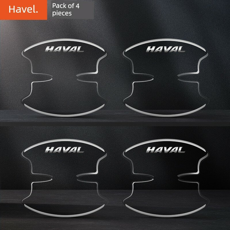 Набор прозрачных гелевых пленок для бамперов Haval - 4 шт, прозрачные, совместимость с Haval