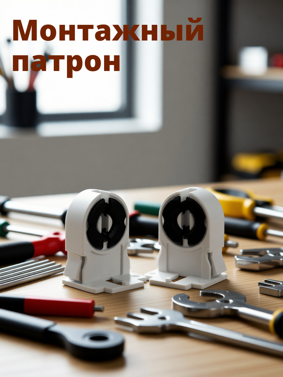 Крепление для люминесцентных ламп т8 с корпусом из пк для ремонта освещения в доме, комплект из 20 шт