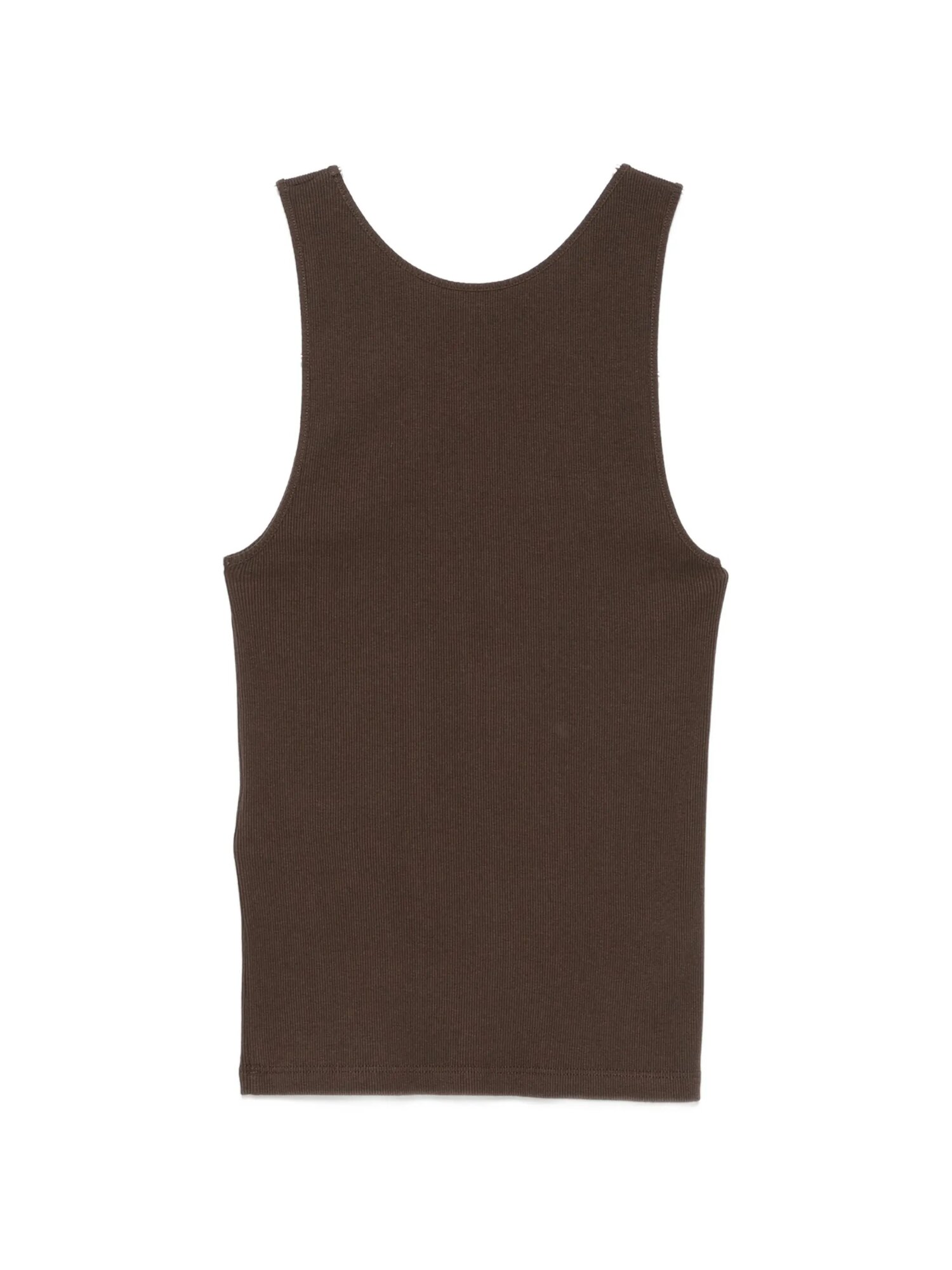 Топ Yves Saint Laurent Ribbed-knit tank top, размер 42 — фото 1