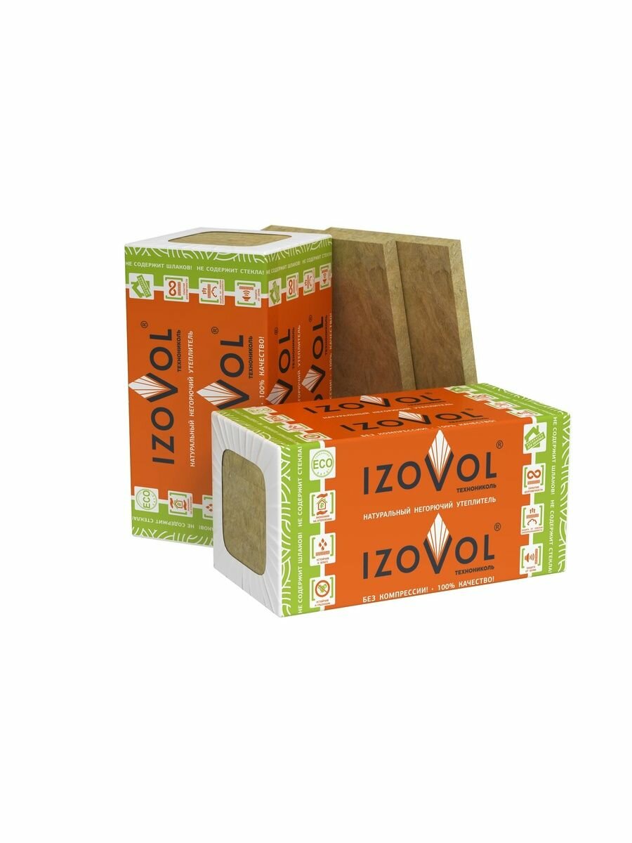Утеплитель IZOVOL Л-35 50 мм, 5.76 м2, базальтовая вата