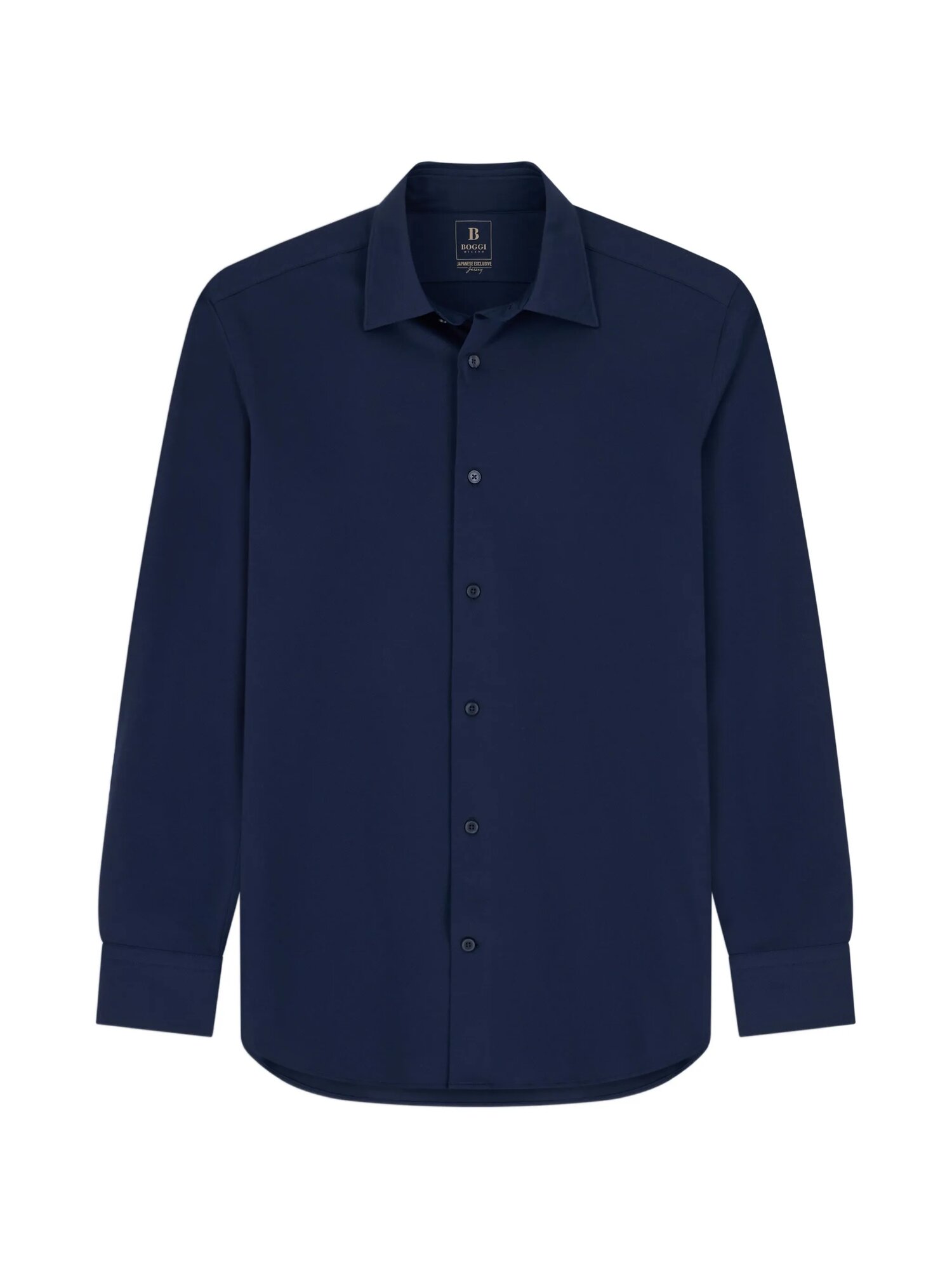 Рубашка Polo shirt in Japanese jersey twill regular fit