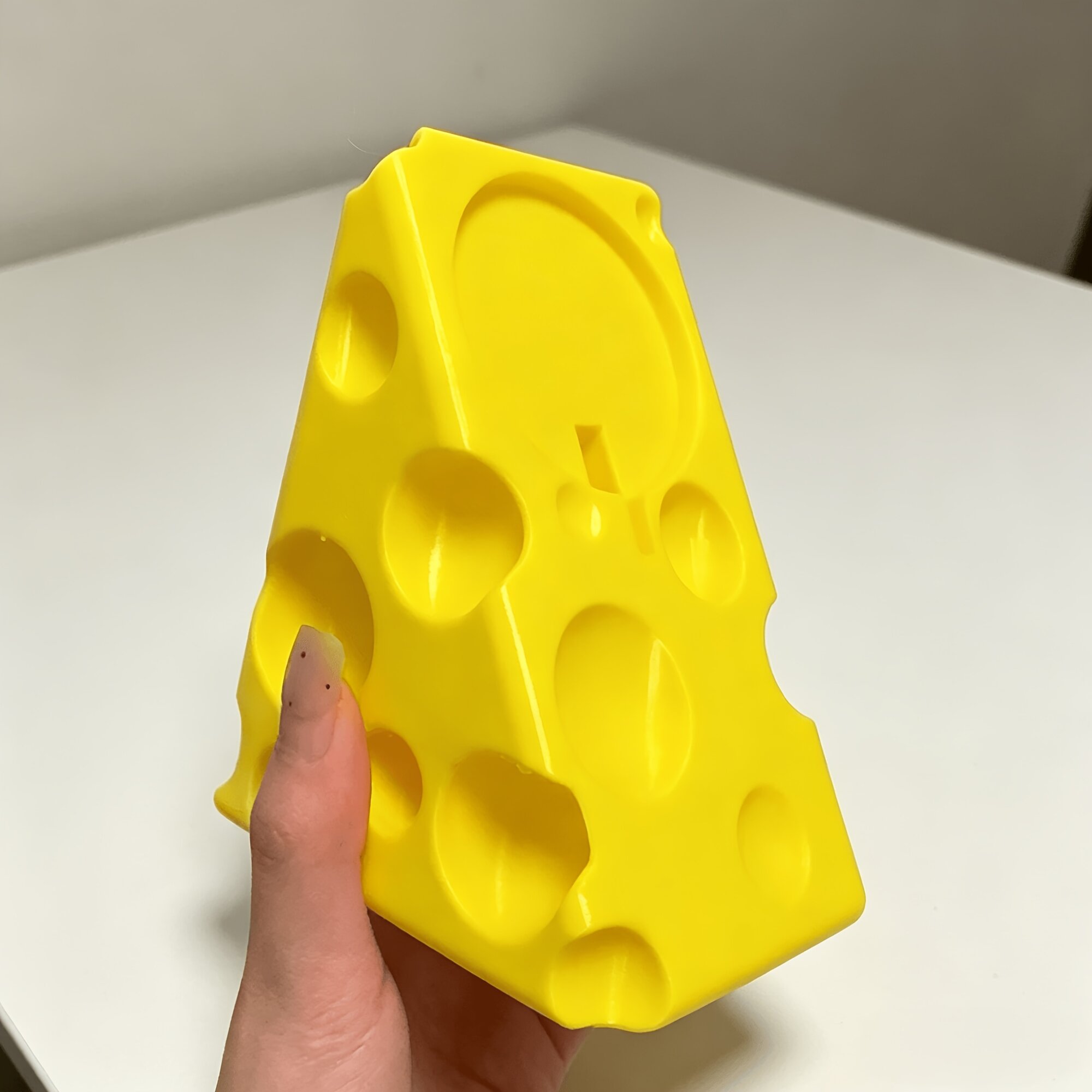 Подставка для телефона с беспроводной зарядкой в форме сыра, пластик, 3D-печать, портативная, милый дизайн