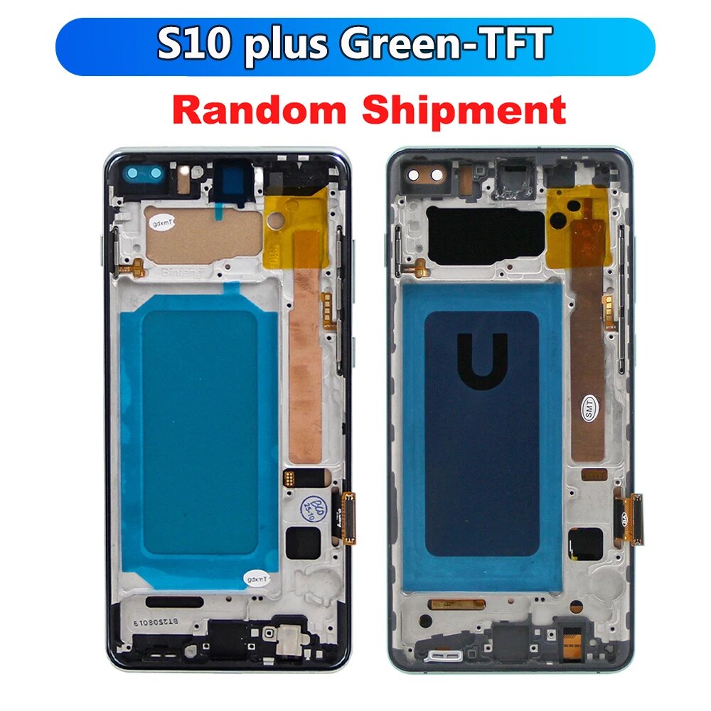 Замена экрана TFT S10 Plus, для Samsung Galaxy S10 Plus, ЖК-дисплей G975F G975U, сенсорный дигитайзер для Samsung S10+ с рамкой