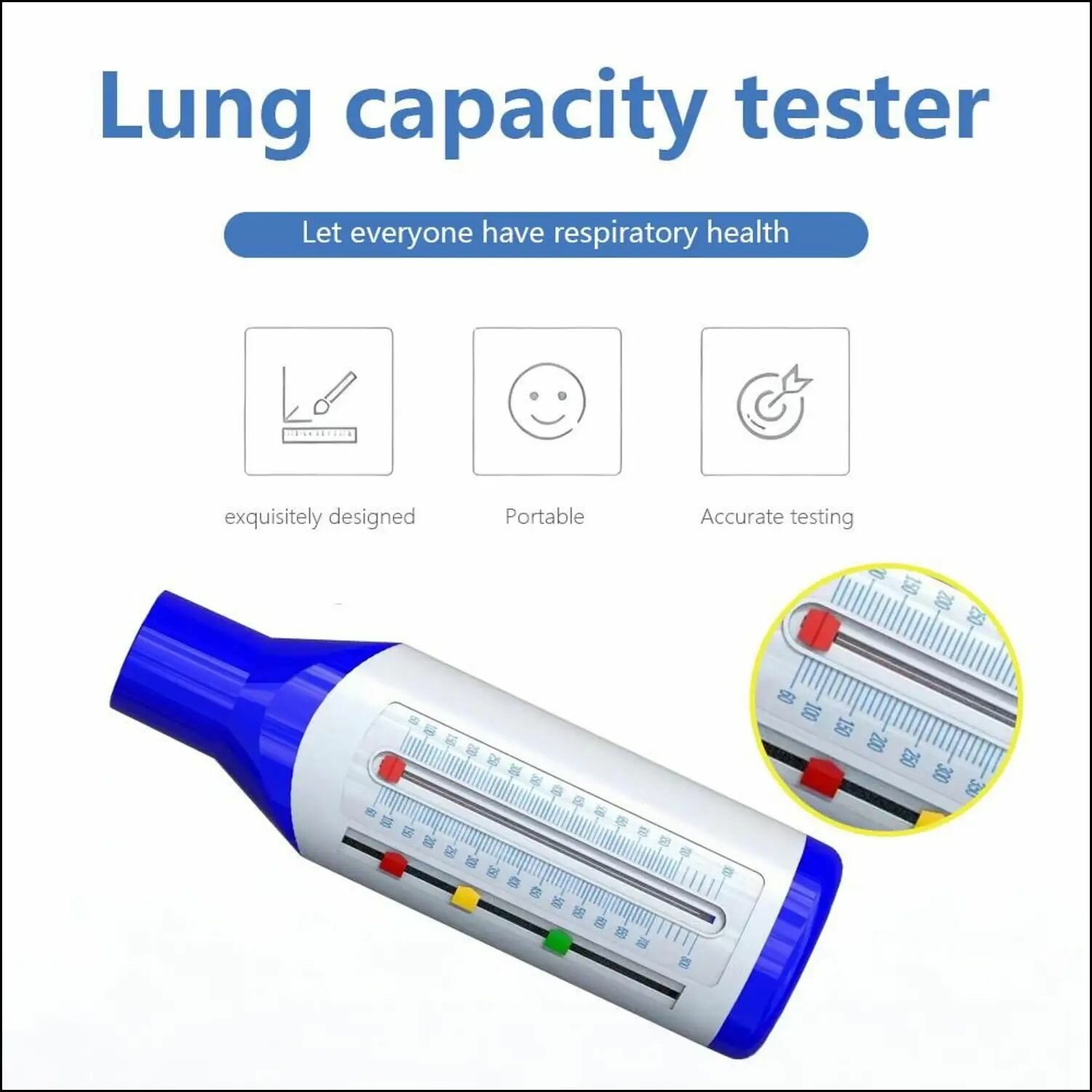 Пикфлоуметр бытовой Easy Breath 800 взрослый/контроль астмы/пиковая скорость выдоха