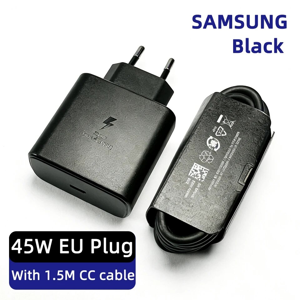 Зарядное Samsung 45W EU с кабелем 1.5M