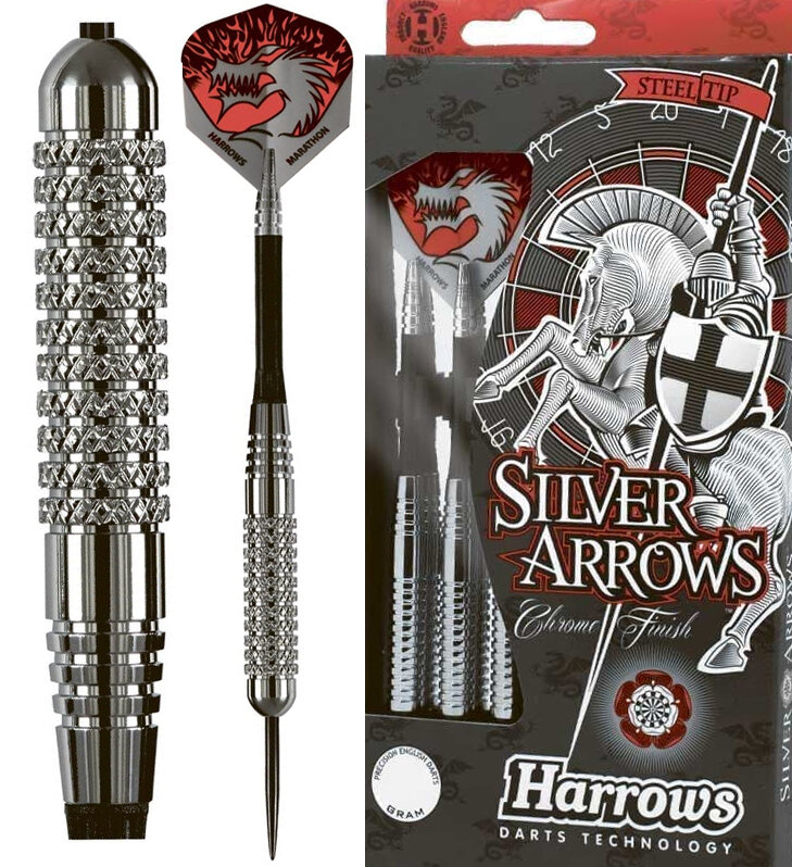 Дротики для дартса harrows silver arrow 24 грамма 3 шт в комплекте