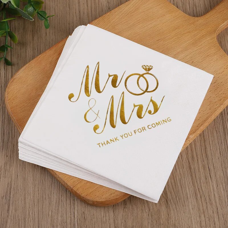Свадебные салфетки «Мистер И Миссис» ZQNYCY Mr Mrs