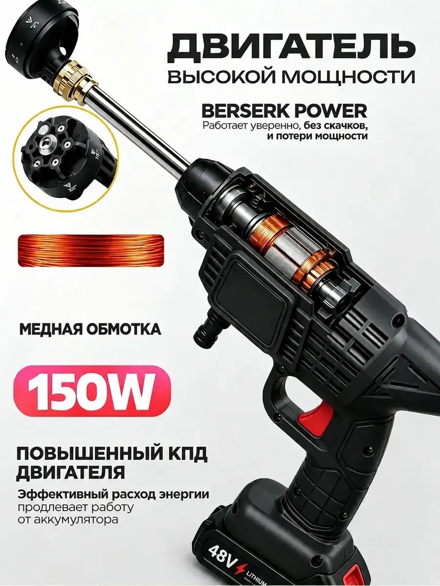 Автомойка аккумуляторная из ведра 6B1