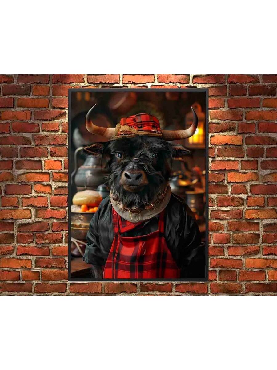 Приготовление мяса яка 4, Плакат 30x42см