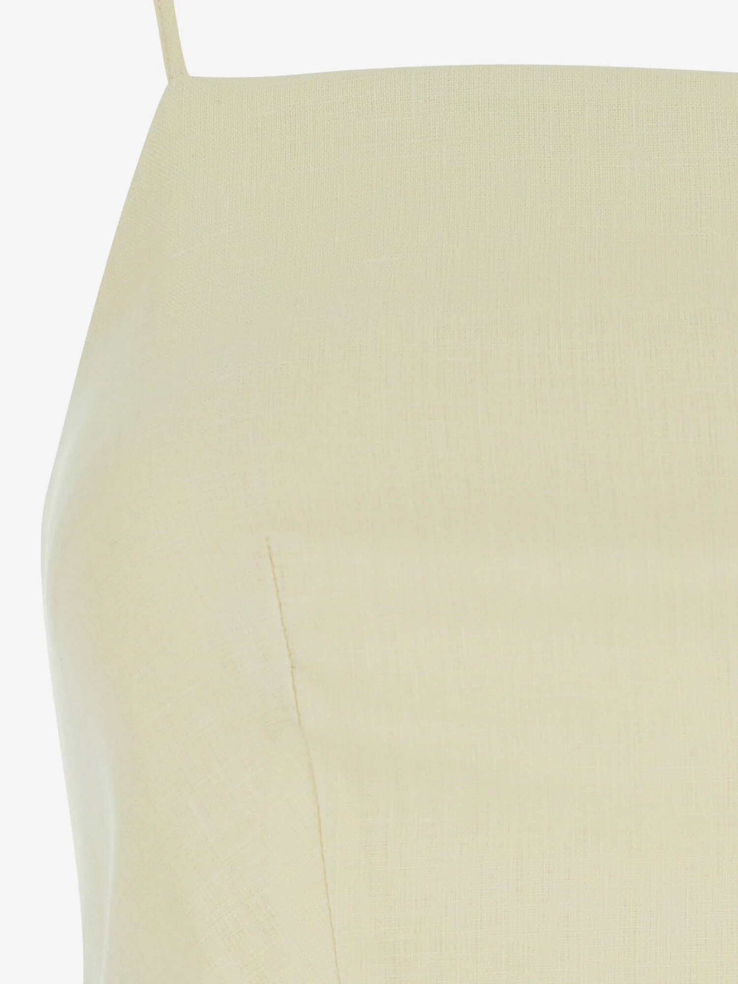 Топ SEMICOUTURE Spaghetti-strap cut-out top, размер 44, светло-желтый — фото 1
