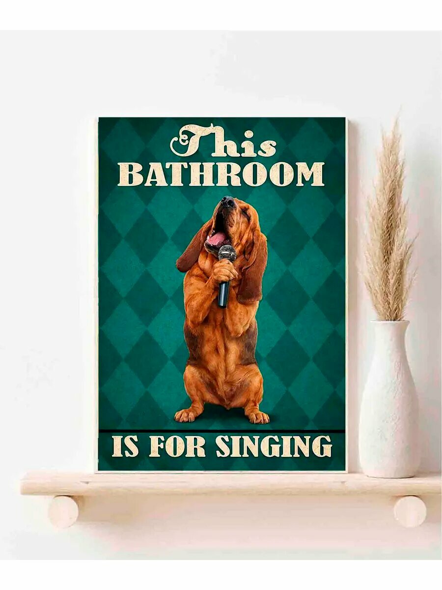 Бладхаунд, This Bathroom is For Singing, Плакат 30x42см