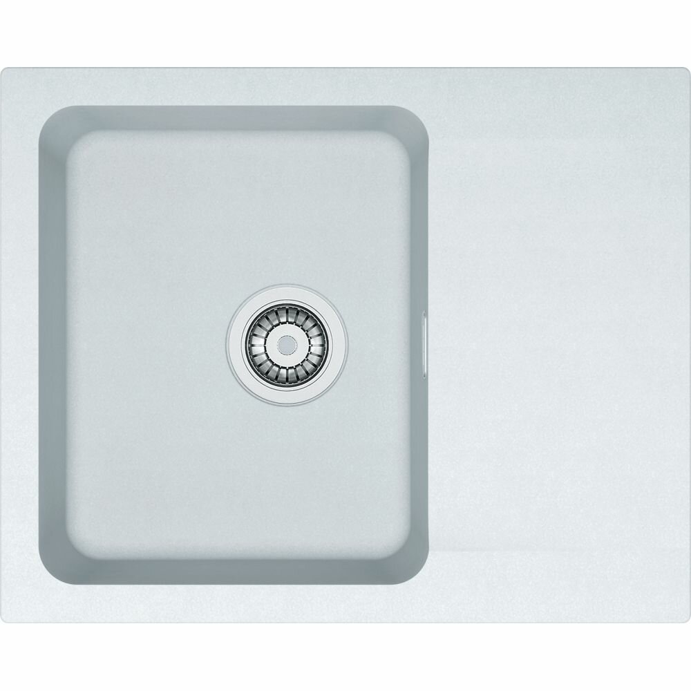Franke OID 611-62 кухонная мойка, 62х50 см, размер шкафа 45 см, цвет белый, монтаж на столешницу, в комплекте стоп-вентиль и скрытый перелив