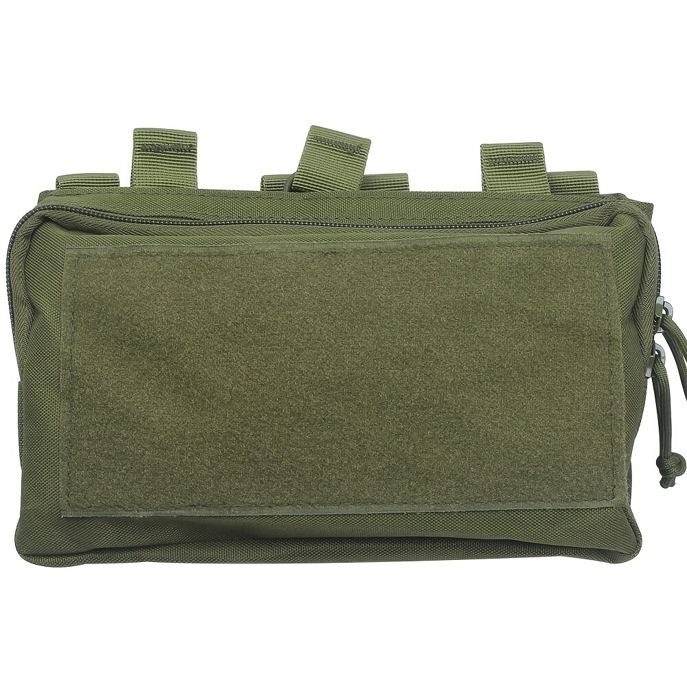 Тройной подсумок для автоматных магазинов со съёмным вкладышем, MOLLE, открытый верх, быстрый доступ, для рюкзака и разгрузки, зелёный