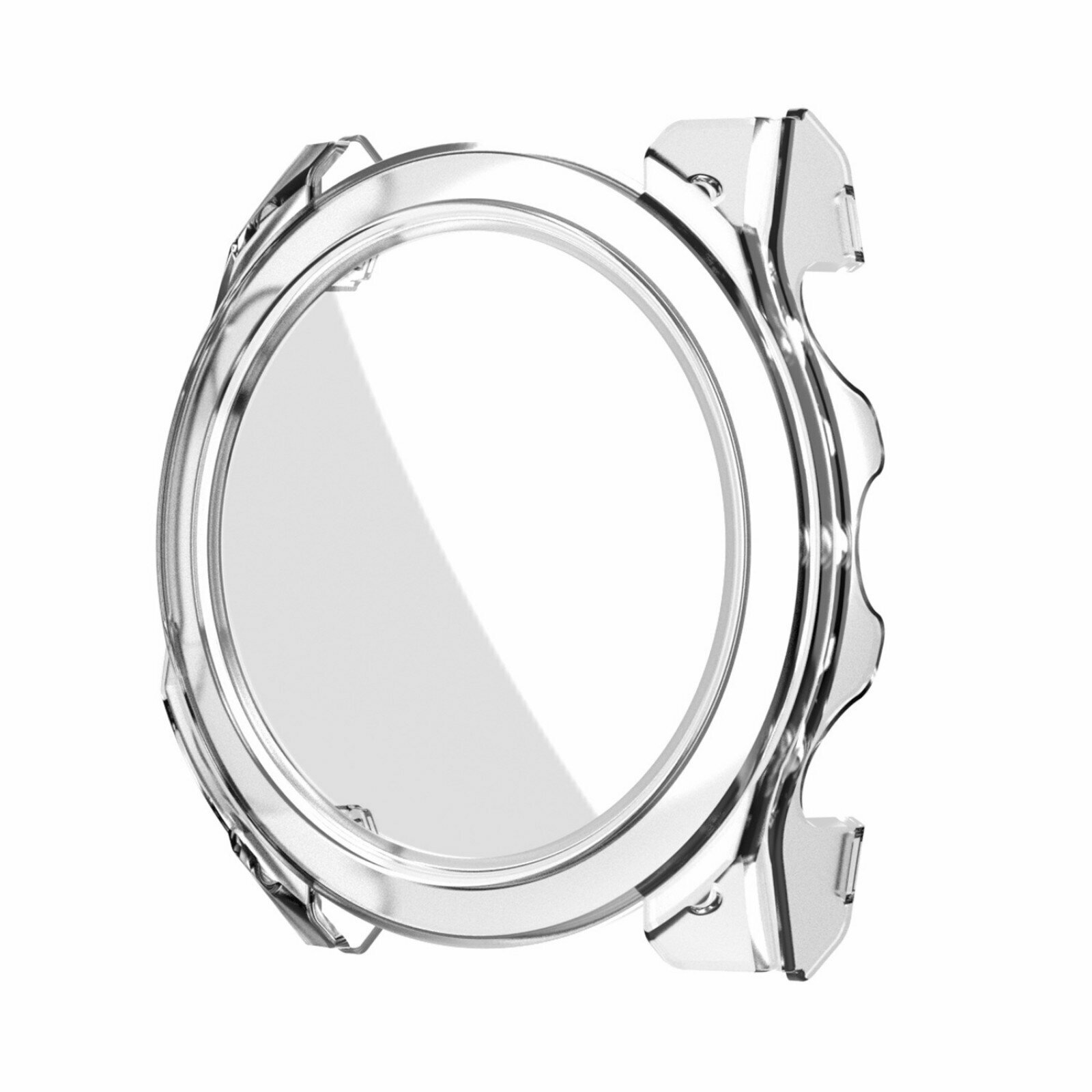 Защитный бампер-чехол MyPads для Garmin Fenix 8 51mm с противоударной защитой, прозрачный