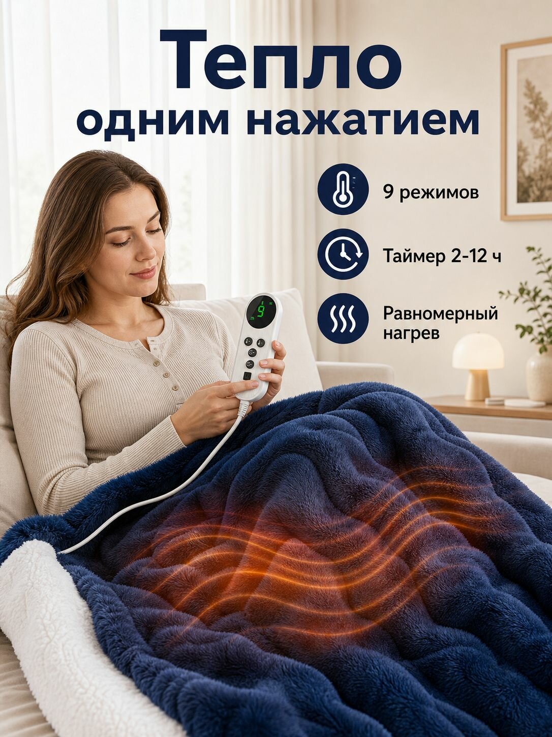 Электроодеяло , 60 Вт — фото 1