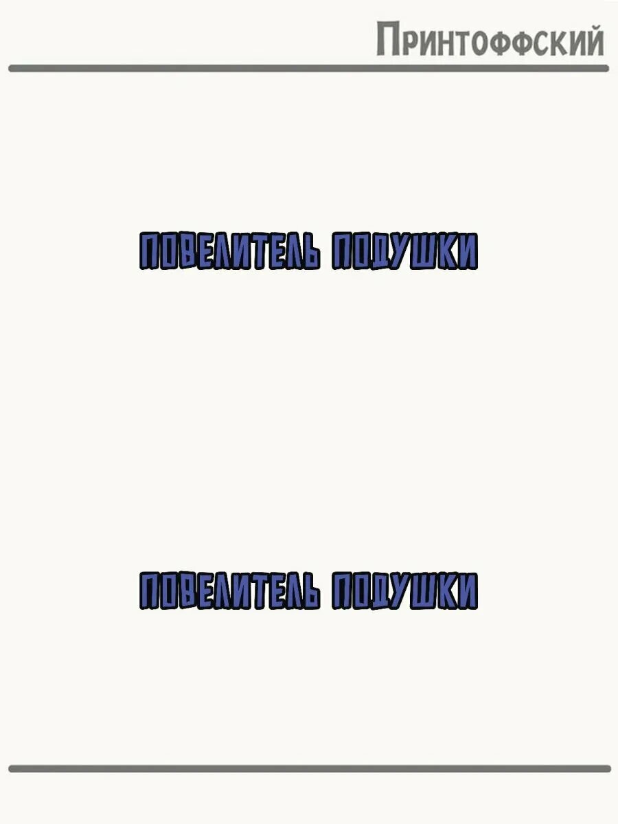 2-е (Две) Термонаклейки повелитель подушки