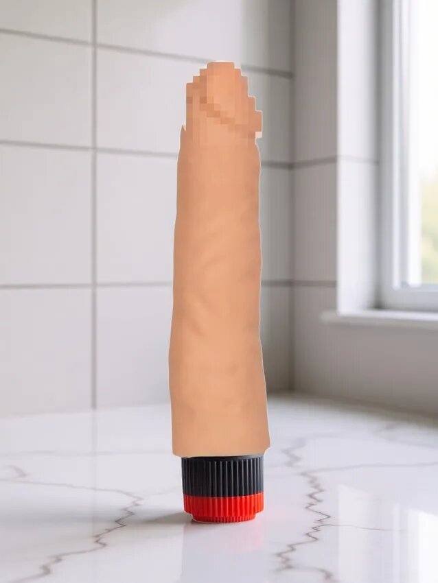 LOVETOY (А-Полимер) Вибратор из ПВХ 16.5 см, D: 3.5 см, длина: 16.5 см, бежевый