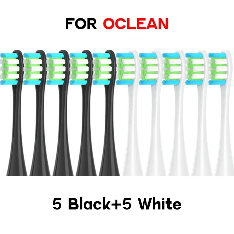 Насадки для зубных щеток Oclean All Universal, 10 шт, мягкие, DuPont