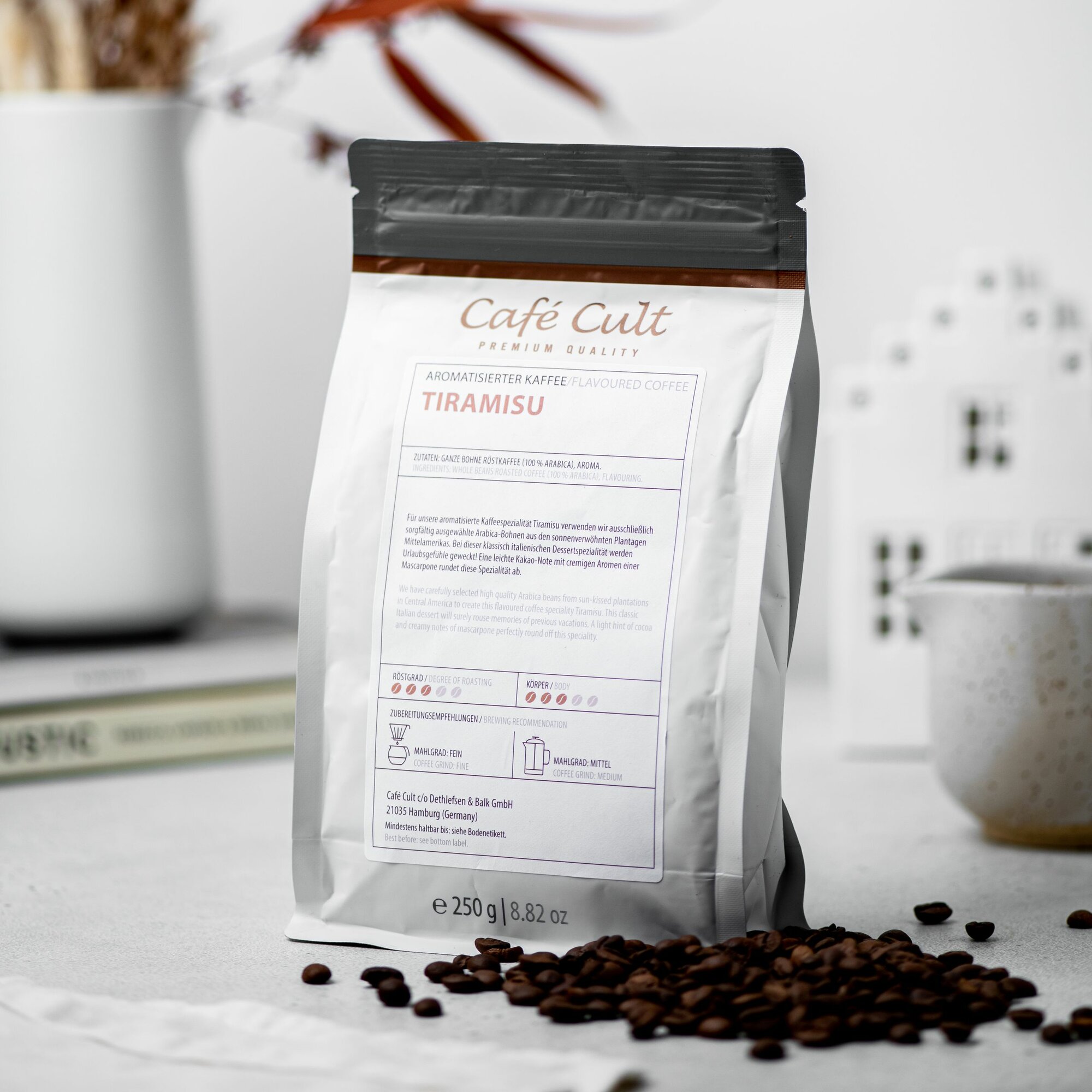 Кофе зерновой Tiramisu CafeCult 250 гр