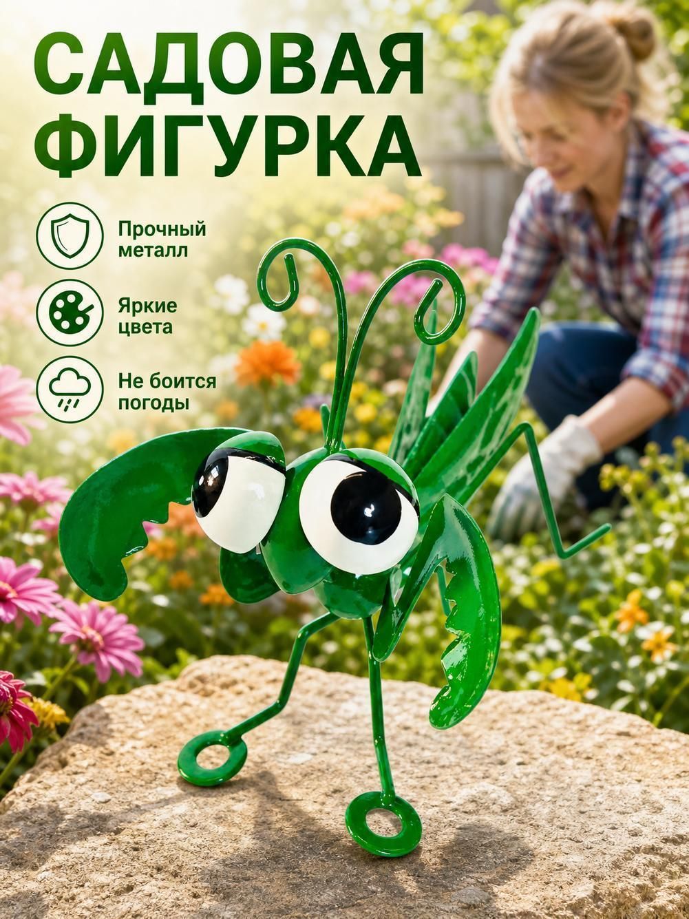 Садовая фигурка "Богомол