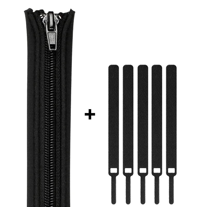 Органайзер для кабелей, черный, 1 sleeve 5 tie