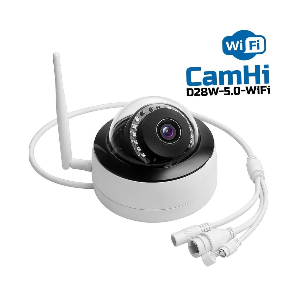 Внутренняя Wi-Fi IP-видеокамера 5МП Cam-Hi Pro 5.0-WiFi (D28/W) (I31129D28) с записью видео на SD карту памяти по датчику движения. Разр: 2560х1920, детекция человека и автомобиля.