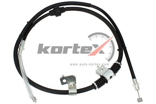 Трос ручного тормоза MITSUBISHI LANCER X 07- левый, KORTEX KBC120