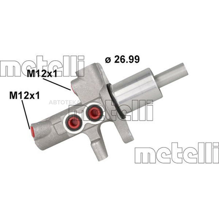 Цилиндр главный тормозной METELLI 050890