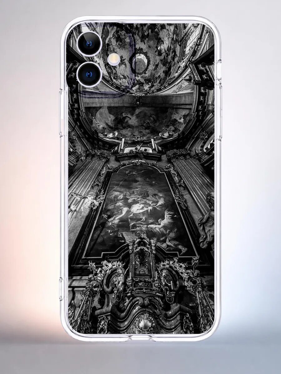 Чехол iPhone 11 своды собора силиконовый