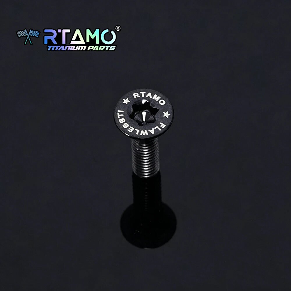 Титановый болт RTAMO M4x12 Black Torx