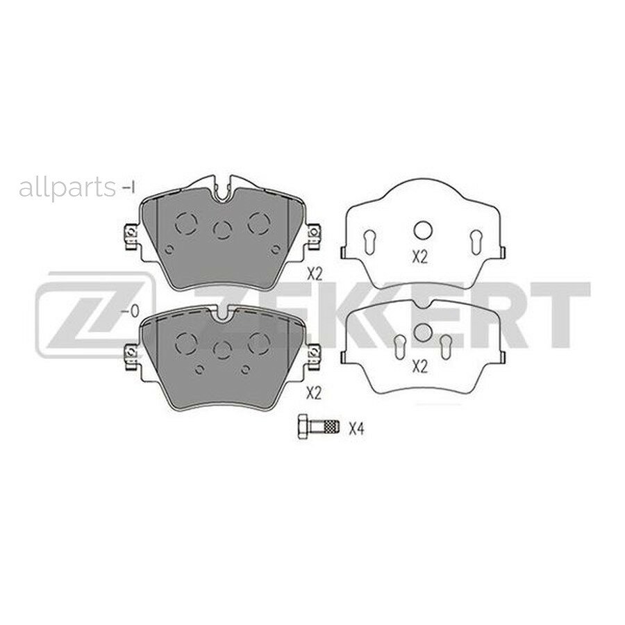 ZEKKERT BS-1574C Колодки торм. диск. передн. (смесь CERAMIC) BMW 1 (F40) 19- 2 (F45 F46) 13- X1 (F48) 14- X2 (F39)