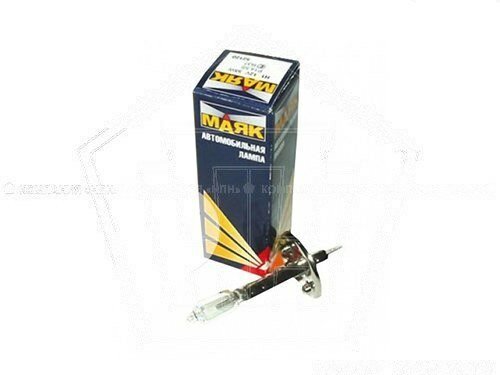 Лампа галогеновая h1 12v 55w маяк super light+30% (52120 sl)