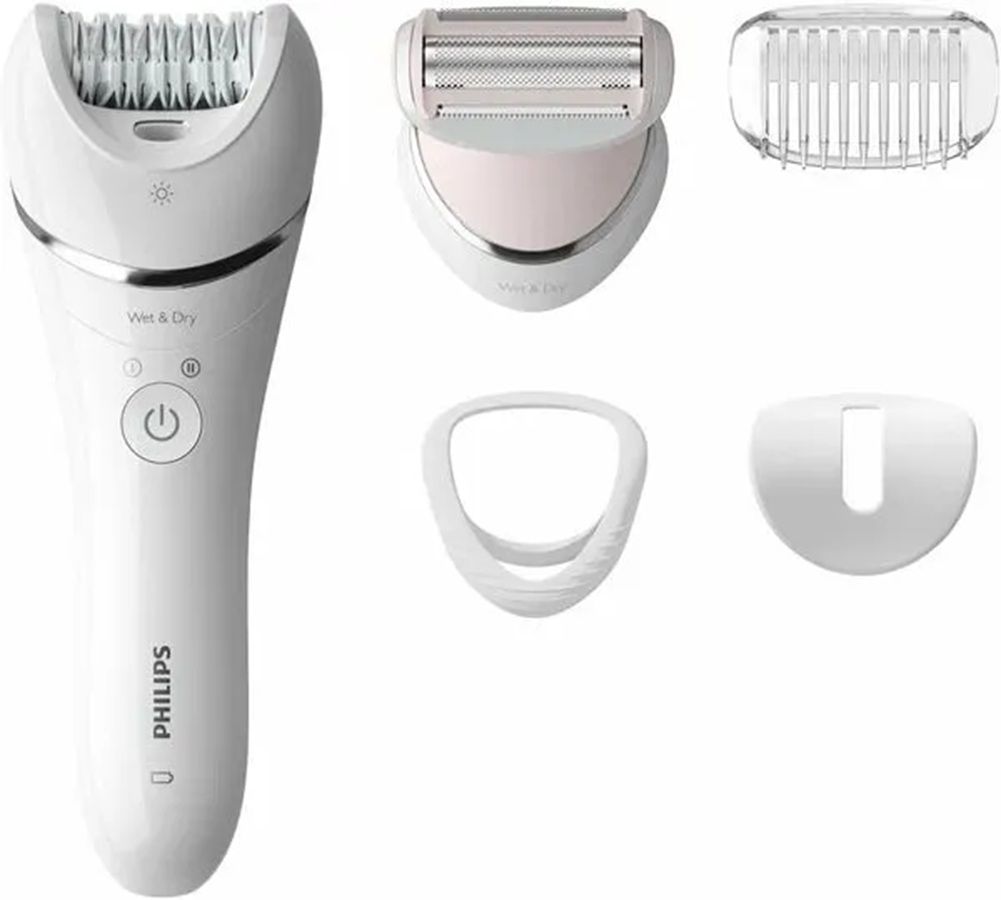 Эпилятор Philips Series 8000 BRE710/01, требуется адаптер на евро-вилку