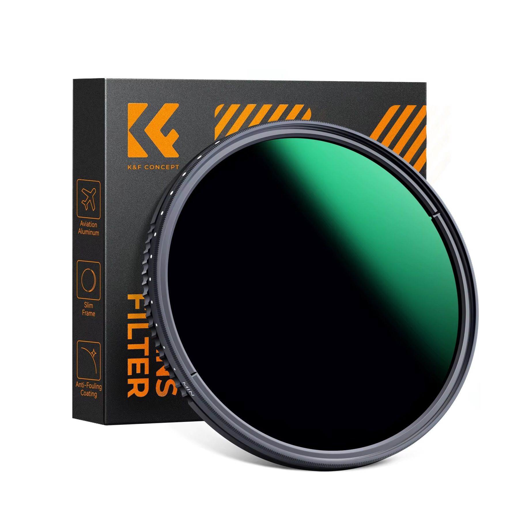 K&F Concept Variable MC ND8-ND2000 82mm / Переменный нейтральный фильтр 82 мм