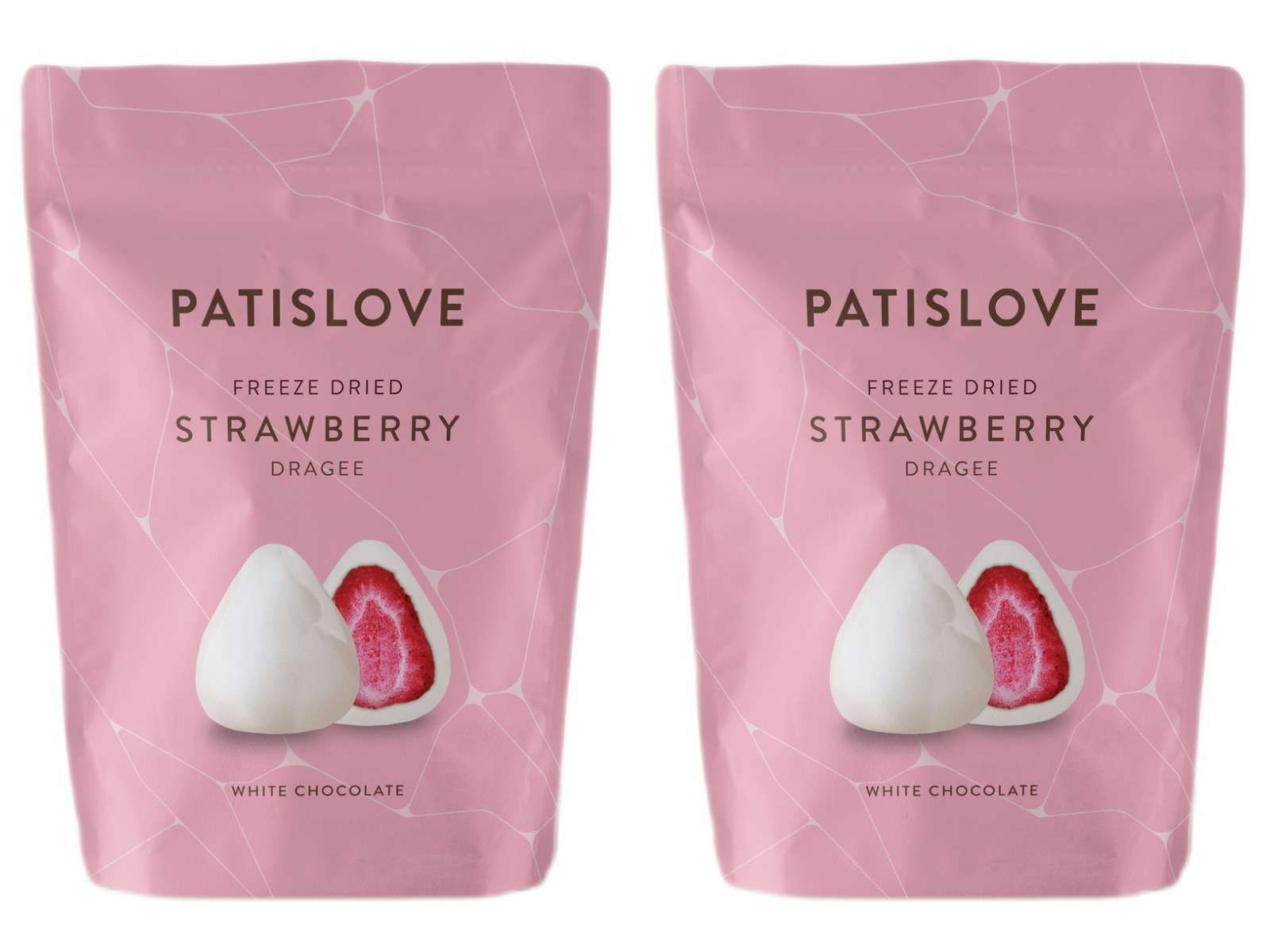 Patislove клубника-белый шоколад, 80 г, 2 уп.