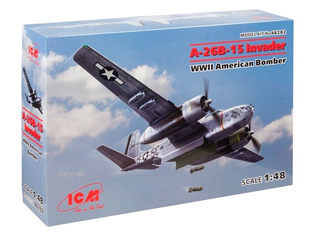 Американский бомбардировщик A-26B-15 Invader (1/48) 48282 ICM