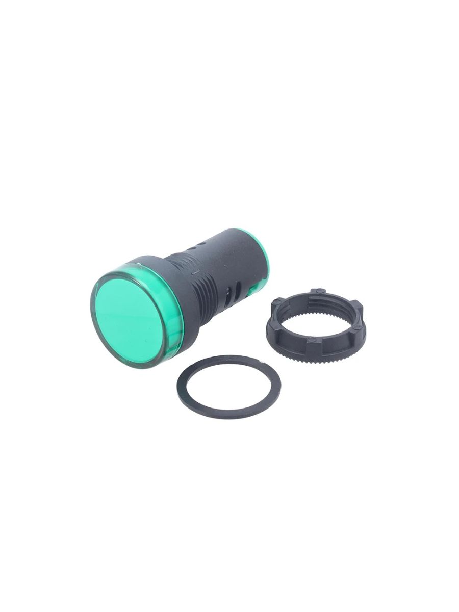 AD16-22DS 220V светодиодный индикатор питания для панельного монтажа, красный, 22 мм