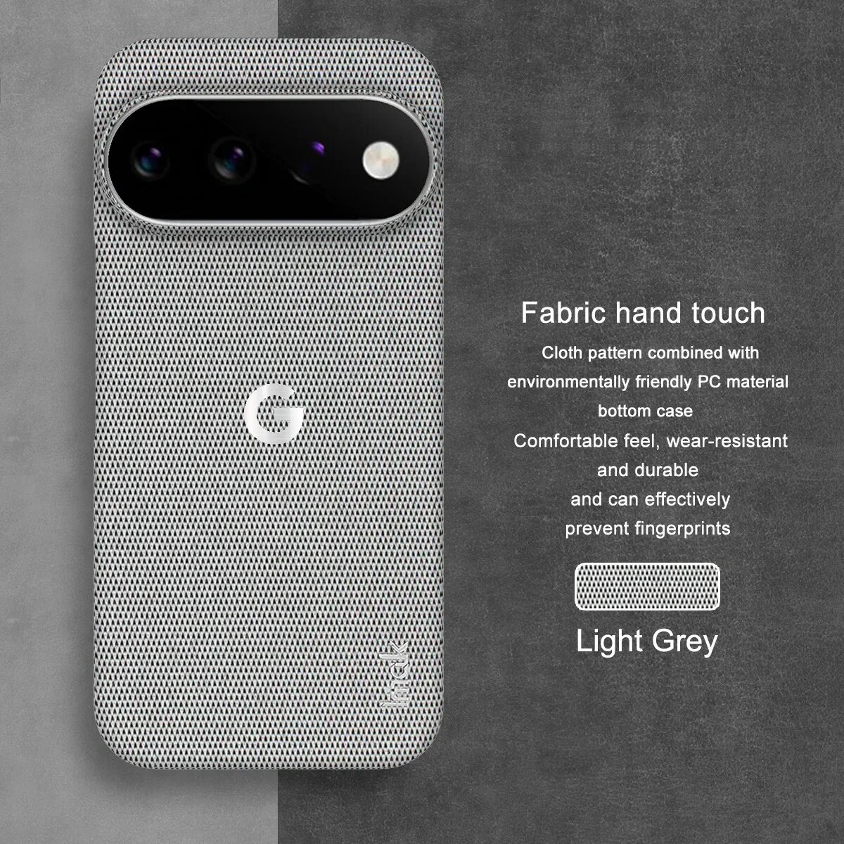 Высококачественный чехол из технологичной ткани для Google Pixel 11 Pro Google Pixel 10 Pro, WHITE
