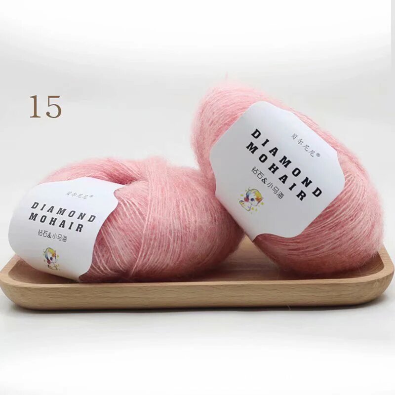 Мохеровая пряжа, цвет 15, 260 м