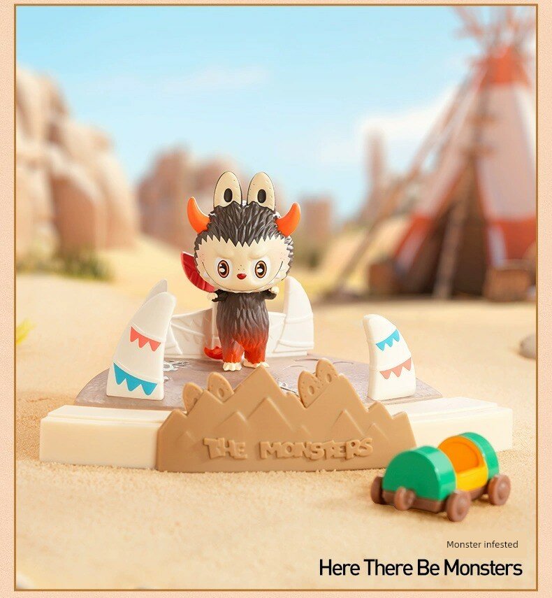 LABUBU Play Together Series Monster Appears Figurine POP MART Коллекционная фигурка в слепом пакете для детей