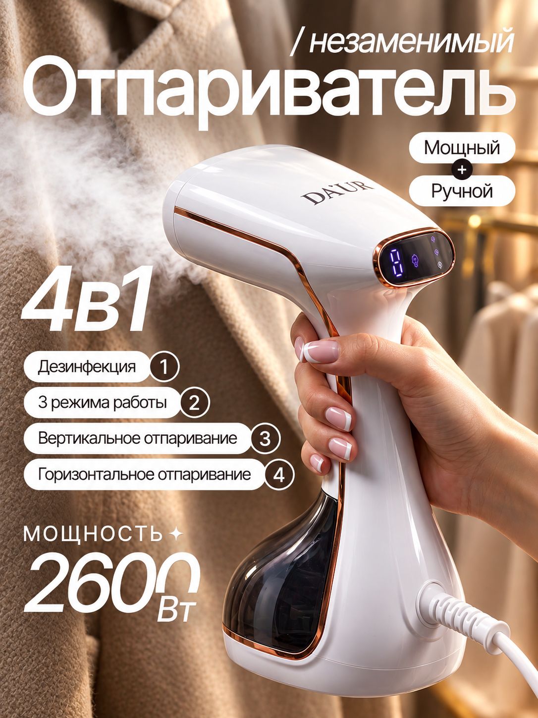 Отпариватель для одежды ручной мощный
