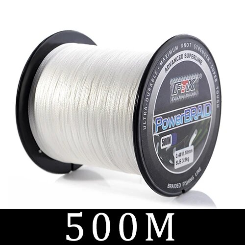 FTK рыболовная леска плетенная 500 м 8-60 LB 0,1-0,4 мм 4 нити
