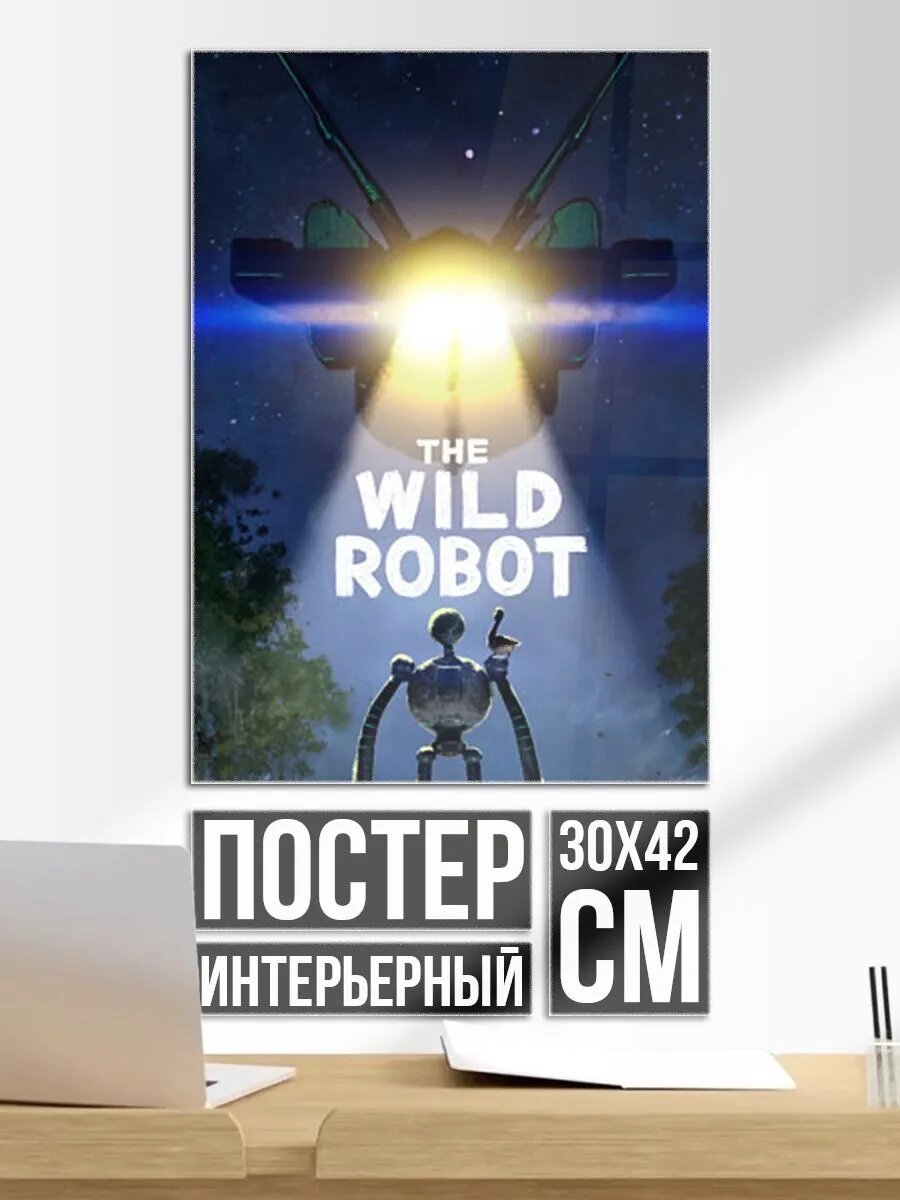 Постер на стену Дикий робот и звездолет
