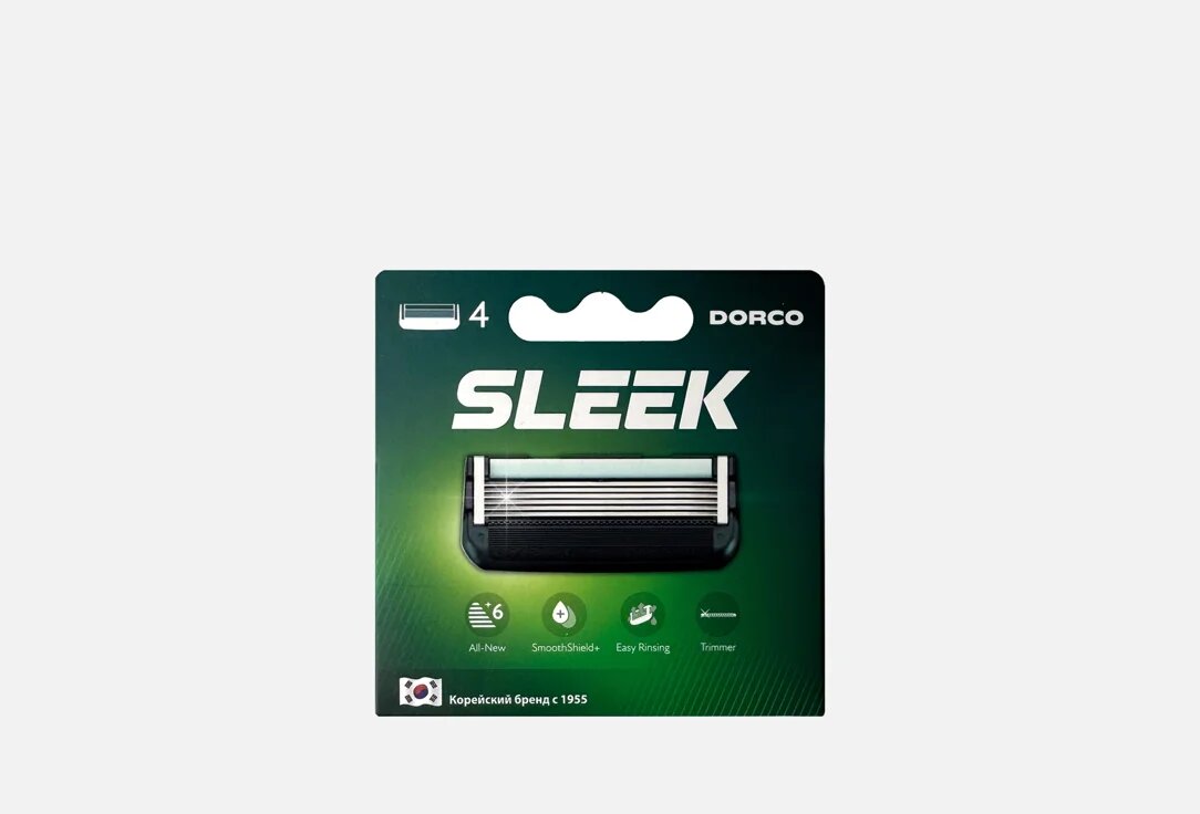 Dorco Sleek Сменные кассеты для бритья 4 шт